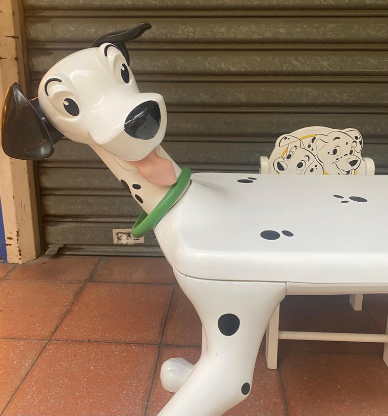 101 Dalamtiens - Rare desk + chair - Pierre Colleu - 1980 For Sale at ...