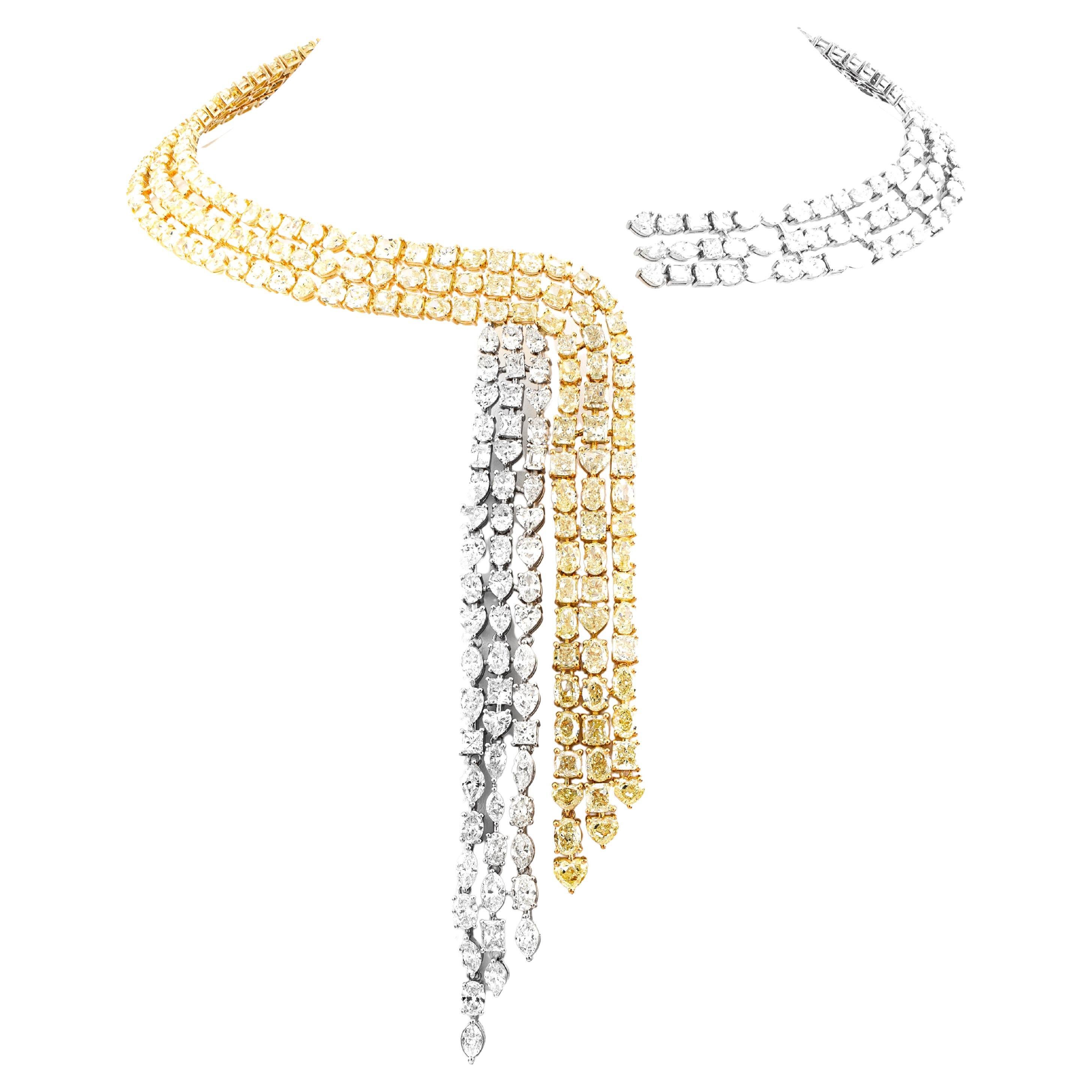 10.50 Tcw Natural Ruby and Diamond Collier Necklace For Sale at 1stDibs