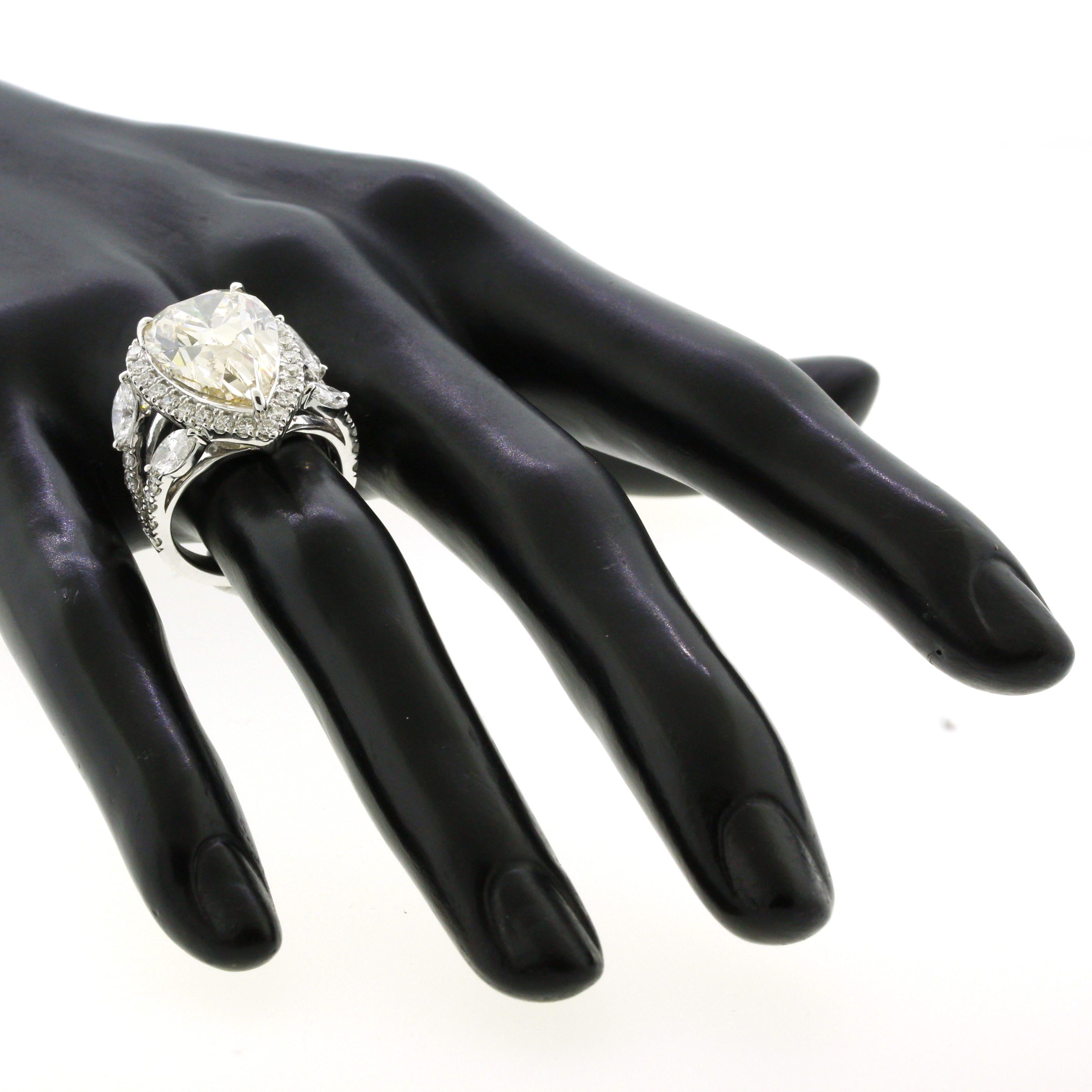 10.16 Carat Diamond Platinum Ring, GIA Certified Type 2a For Sale at ...