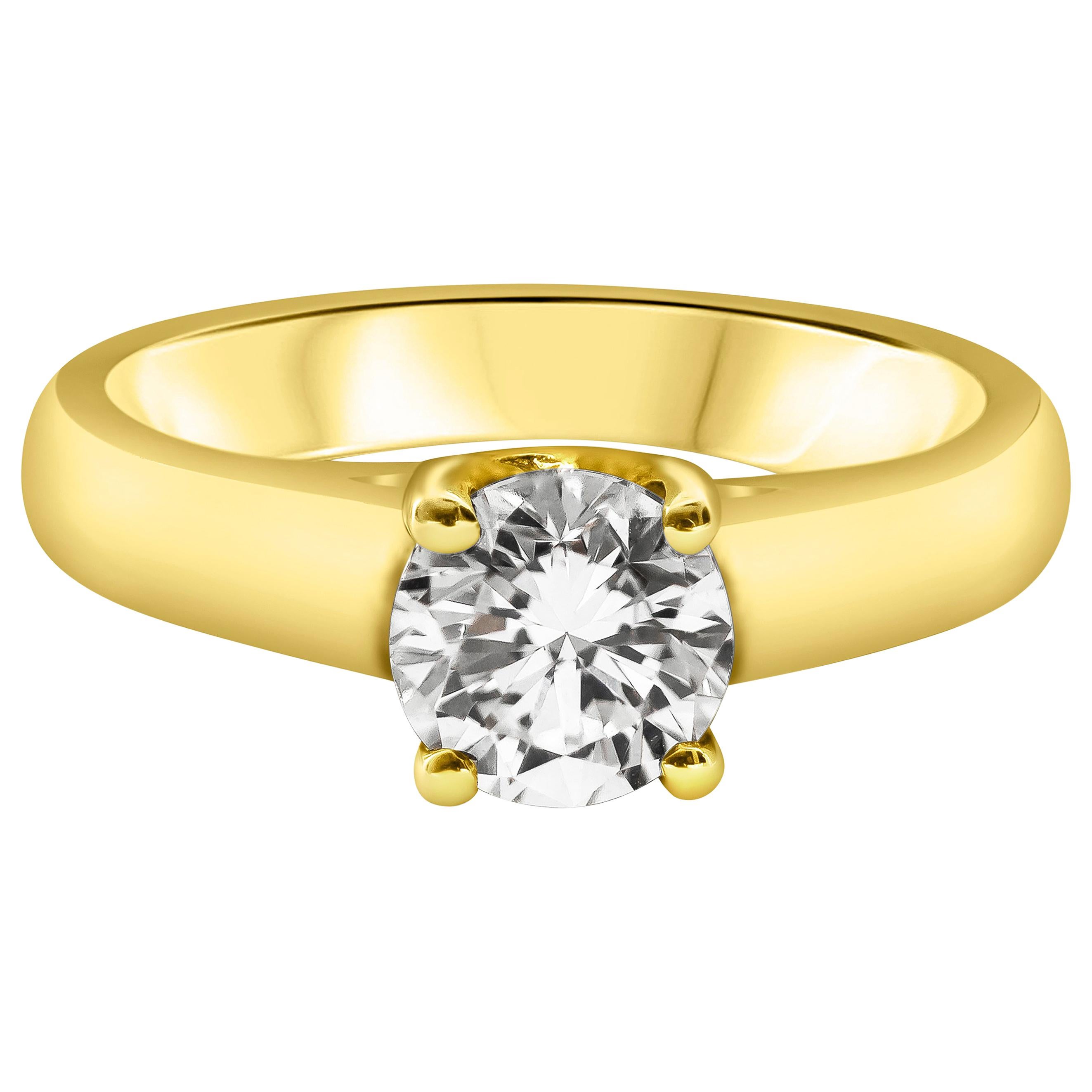 Roman Malakov GIA Certified Intense Yellow Diamond Solitaire Engagement ...