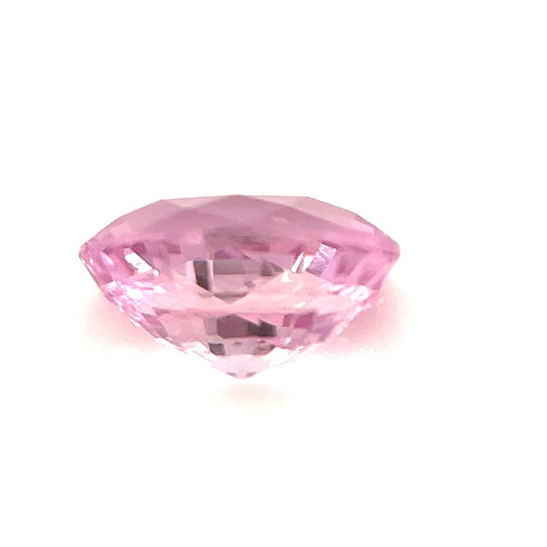 1.04 Carat Oval Pink Sapphire Loose Unset Engagement 3-Stone Ring ...