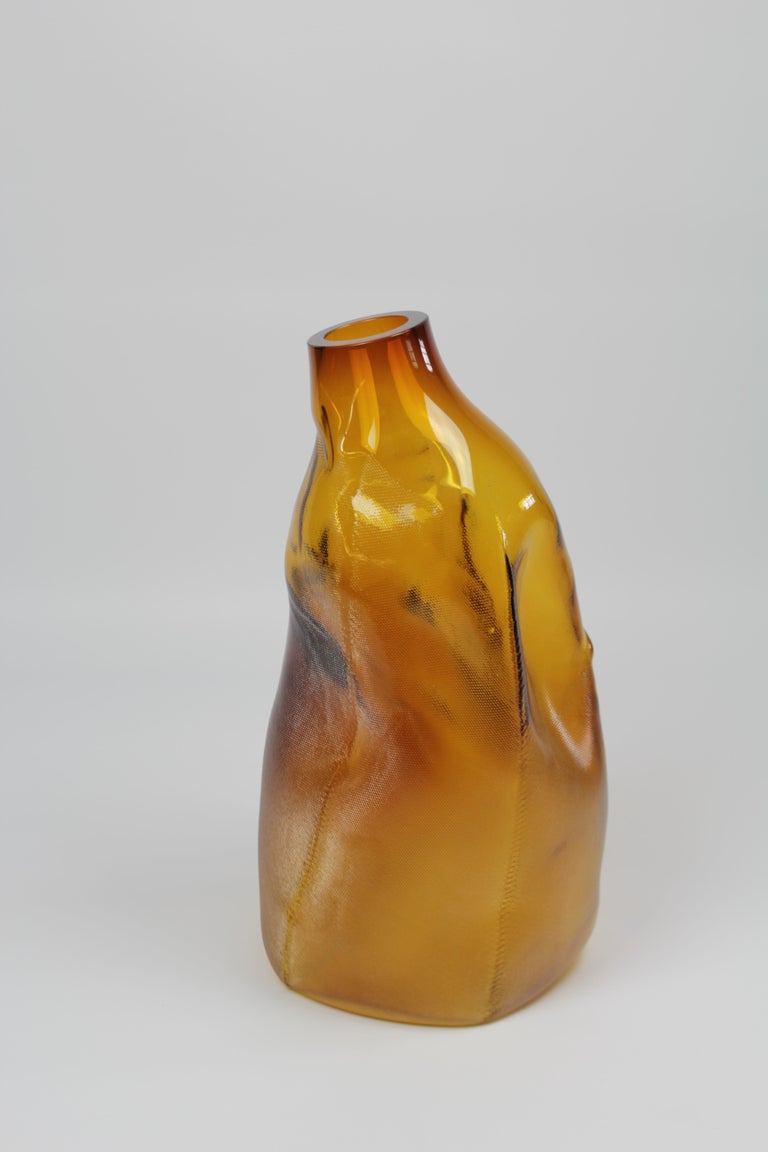 105 Ltr Forms, Amber, Handmade Glass Object by Vogel Studio For Sale at ...