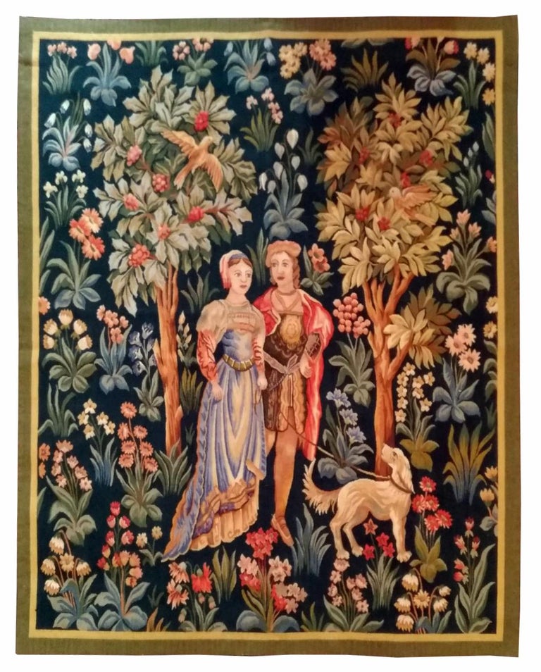 1052, 20th Century Tapestry with a Medieval Design For Sale at 1stDibs