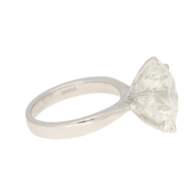 10.52 carat Diamond Solitaire Engagement Ring in Platinum For Sale at ...