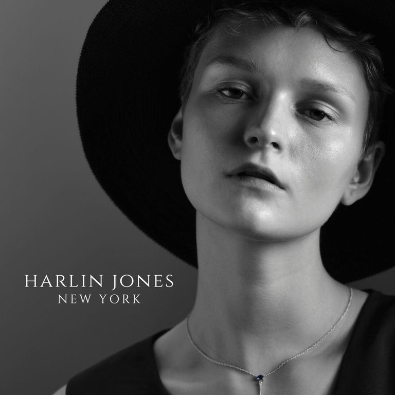 1.05ct Emerald and Diamond Spike Earrings in 14k White Gold For Sale at ...