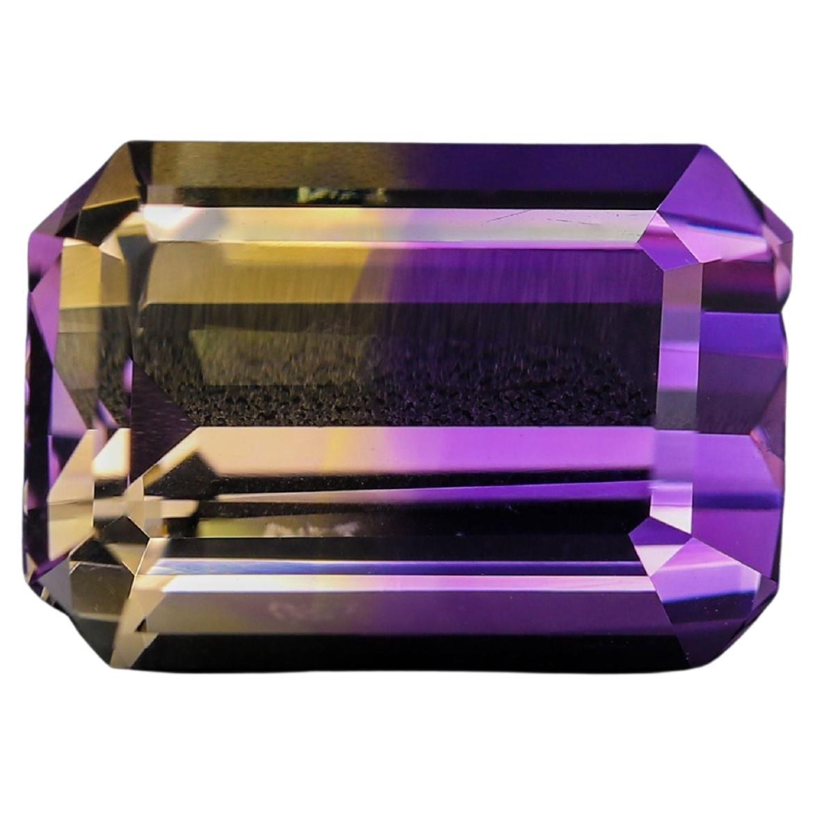 Pixel Cut Ametrine Gemstone 10.05 Carats Ametrine Ring Natural Ametrine ...