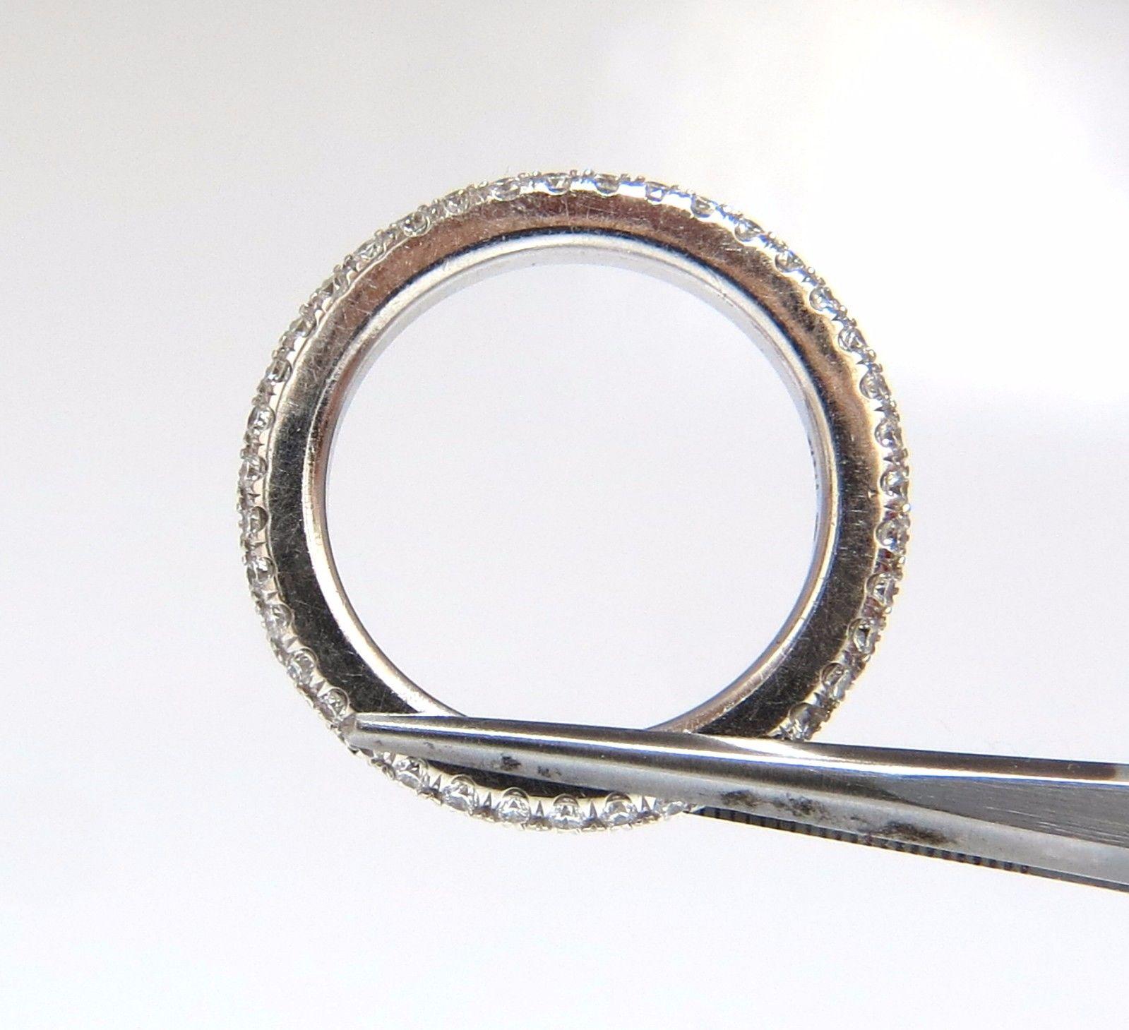 10.63 Carat Three Stackable Diamond Bands Platinum and 14 Karat at ...