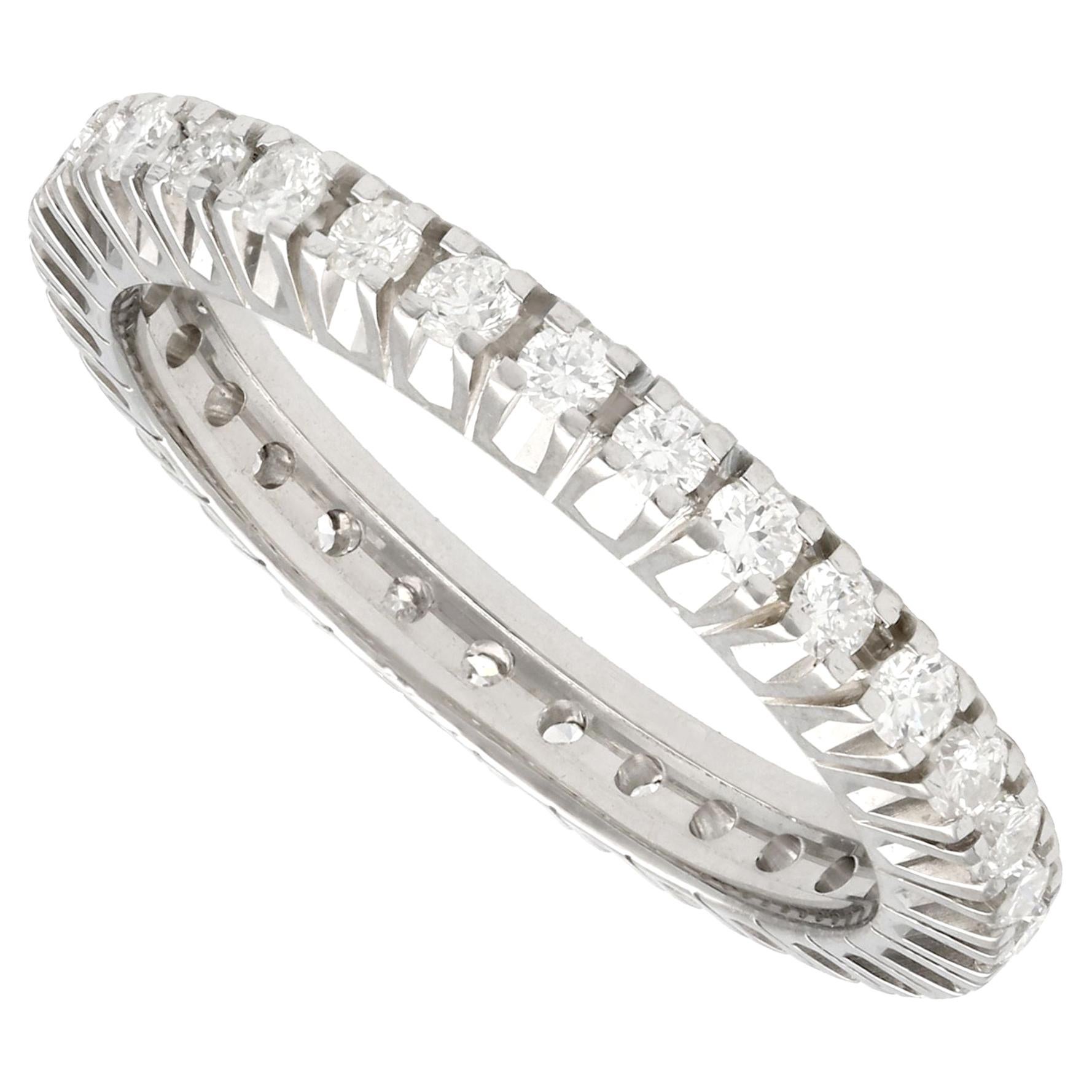 Handmade Ethical Full Diamond Eternity Ring in Platinum c7.50 Carat For ...