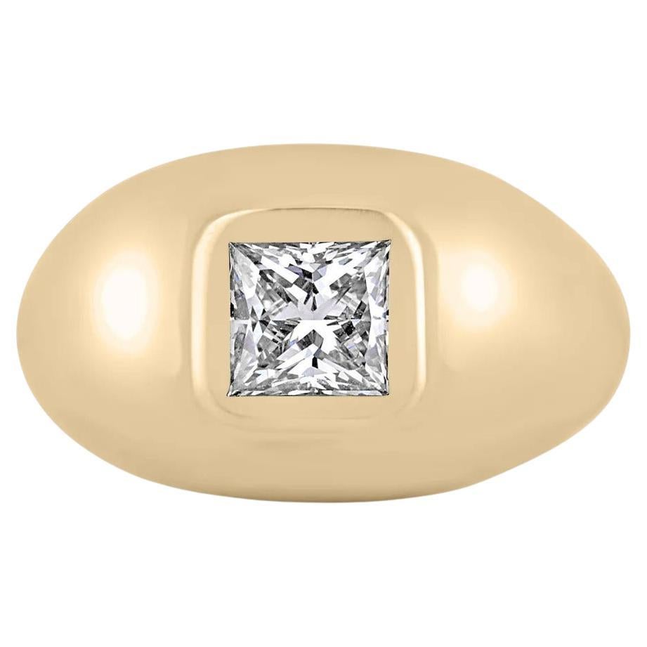 Rose Cut Brown Diamond Ring at 1stDibs