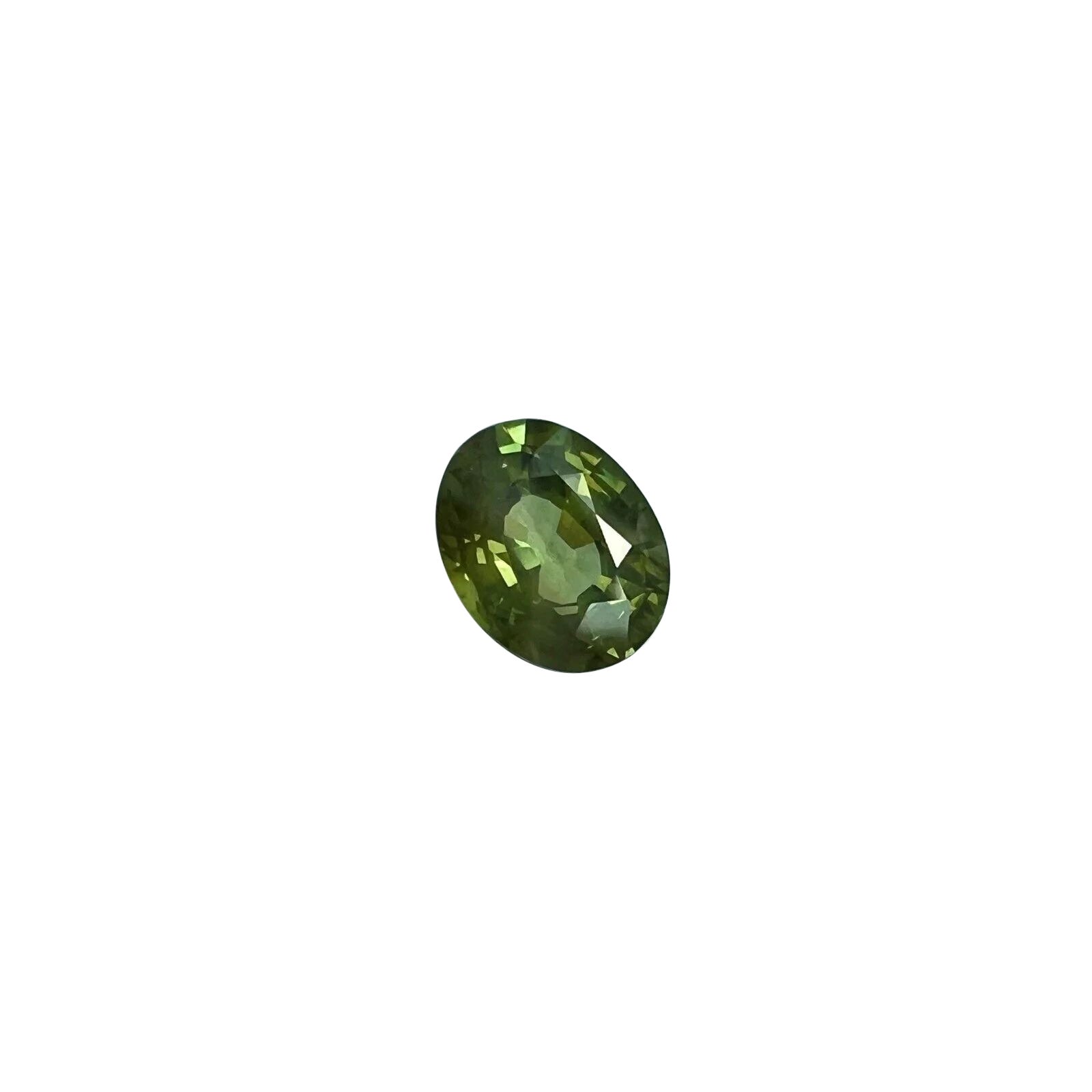 2.28ct Australian Deep Green Blue Sapphire Oval Cut Loose Rare Natural ...