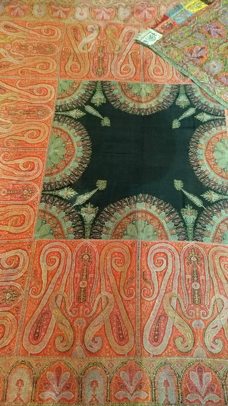 1093, 19th Century Cashmere Shawl For Sale at 1stDibs