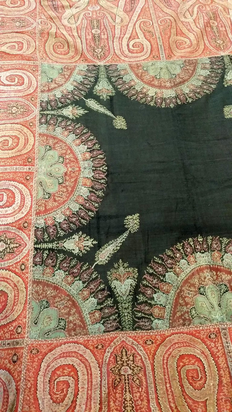 1093, 19th Century Cashmere Shawl For Sale at 1stDibs