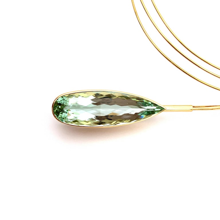 Georg Spreng - 109ct Necklace 18K Yellow Gold with Citrine and Green ...