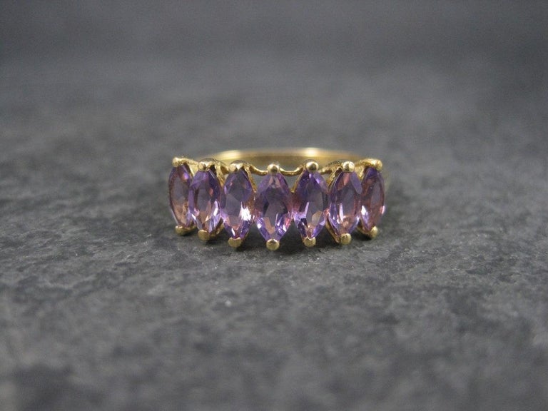 10k Amethyst Ring Yellow Gold Clyde Duneier For Sale at 1stDibs
