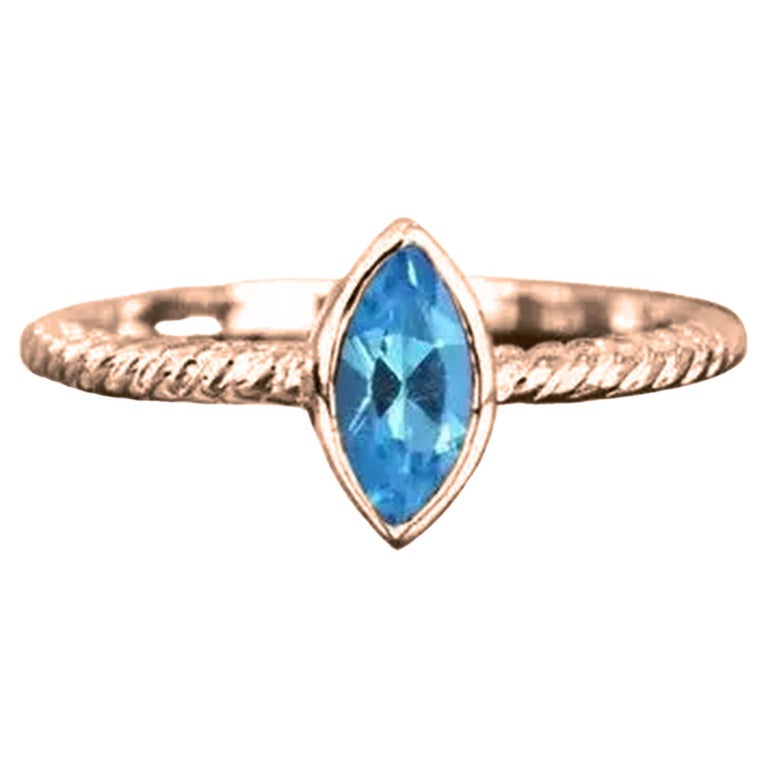 Customizable 10k Gold Marquise 8x4 mm Marquise Cut Gemstone Ring ...