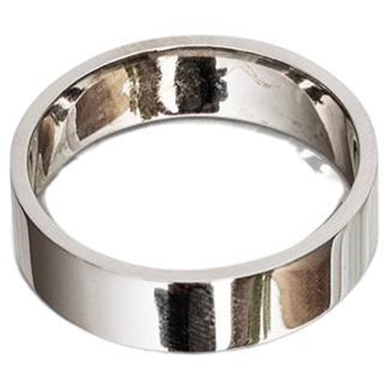 10K Men's Wedding Modern Square Band For Sale at 1stDibs