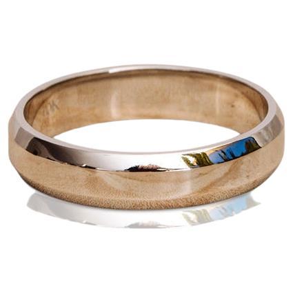 10K Men's Wedding 4mm Modern Square Band For Sale at 1stDibs