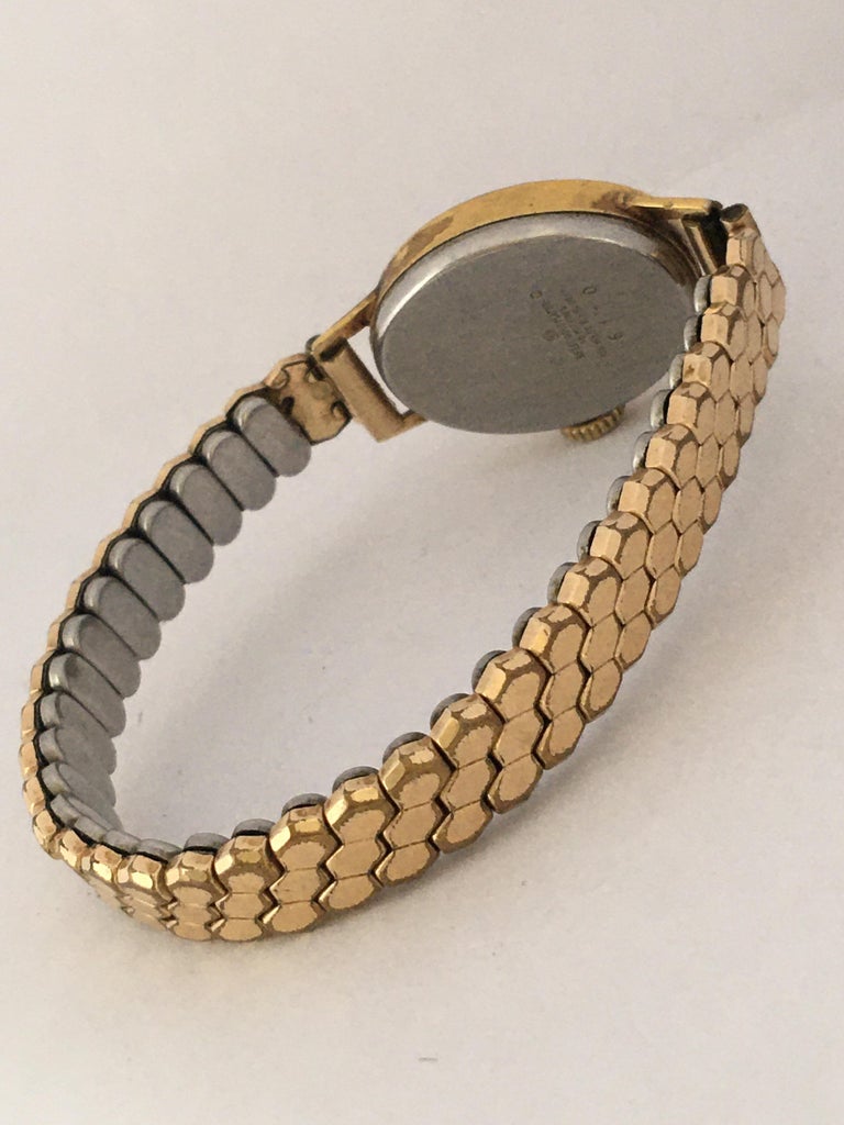 10K Rolled Gold/Stainless Steel Back Vintage 1970s Avia Ladies ...
