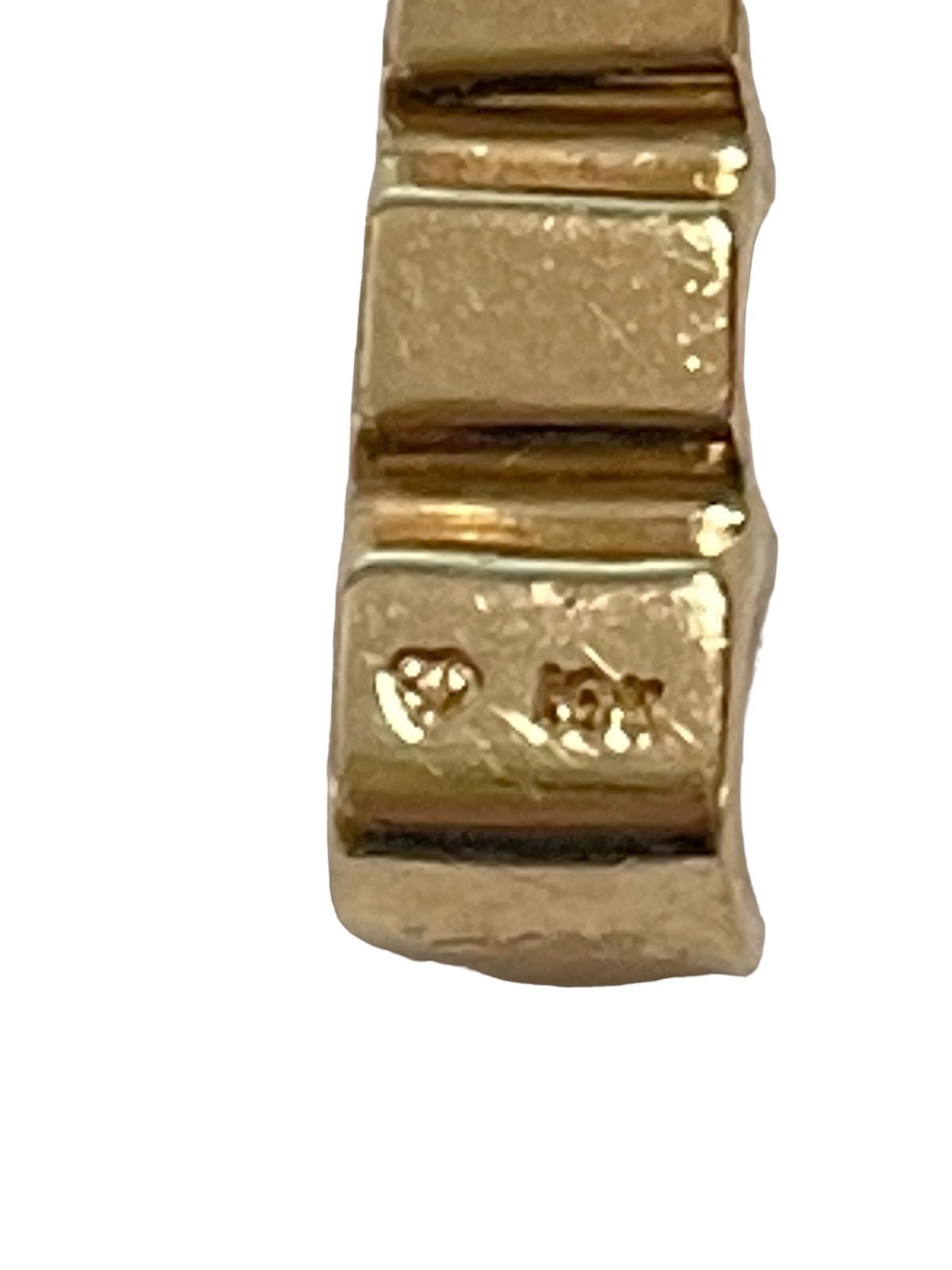 10k Yellow Gold Channel Set Diamond Pendant w 14k Yellow Gold Chain w ...