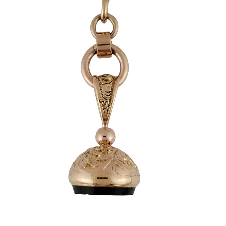 10K Yellow Gold Fob Charm For Sale at 1stDibs