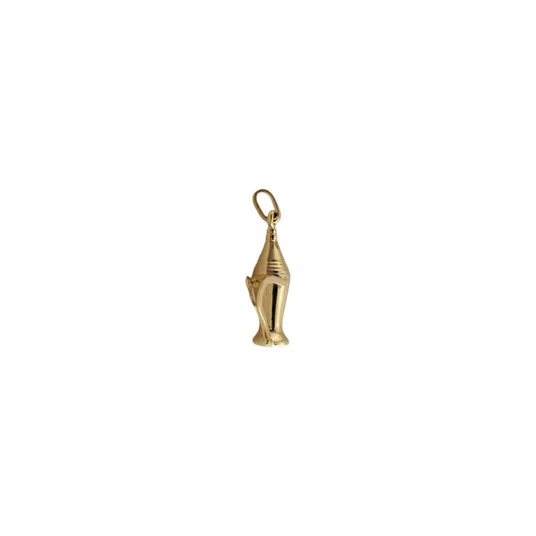 10K Yellow Gold Pitcher Charm For Sale at 1stDibs