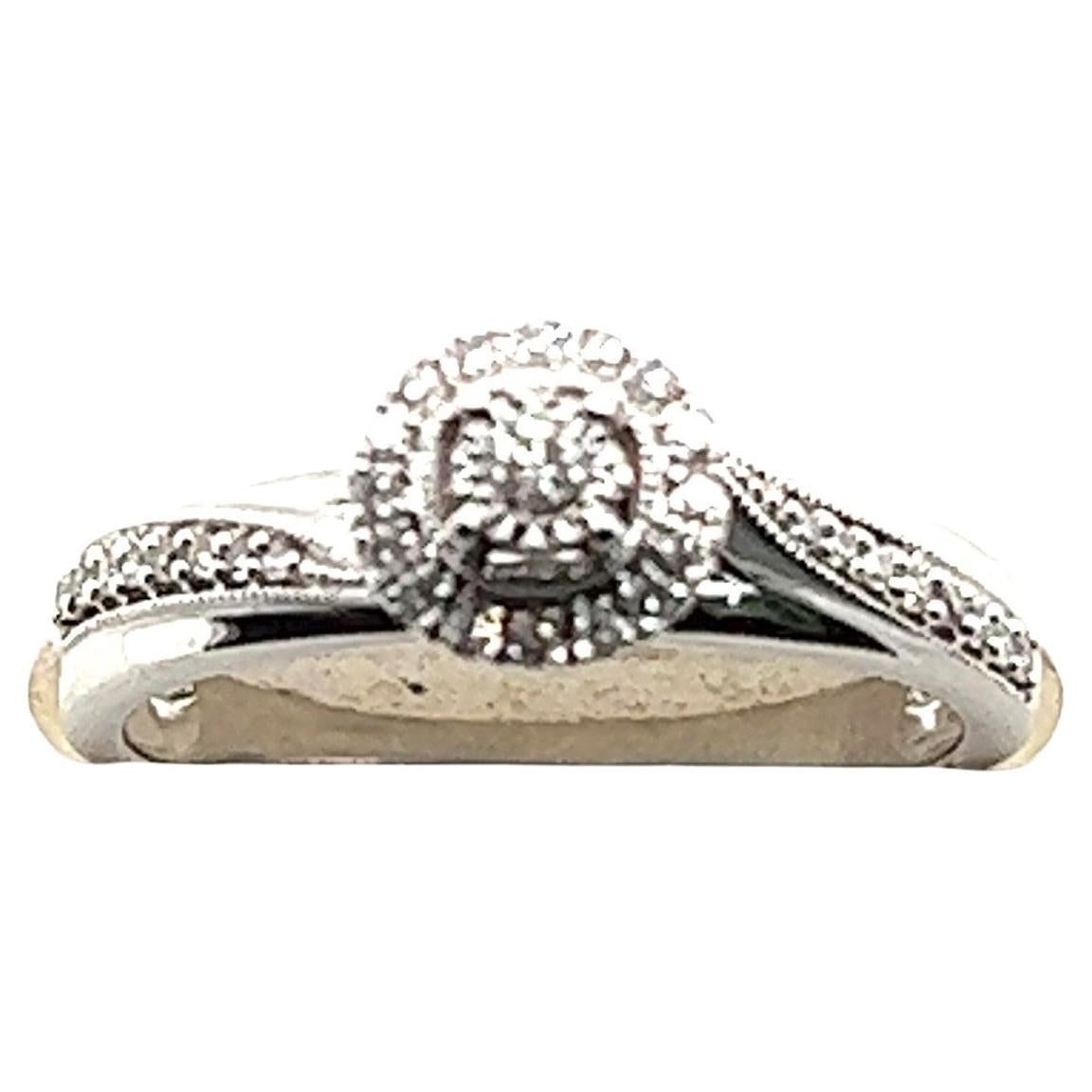 Customizable 10kt .25 Carat Diamond Halo Style Ring For Sale at 1stDibs ...