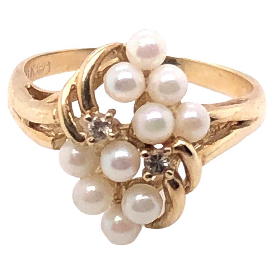 Sterling Silver Multi-Stone Flower Cluster Ring at 1stDibs