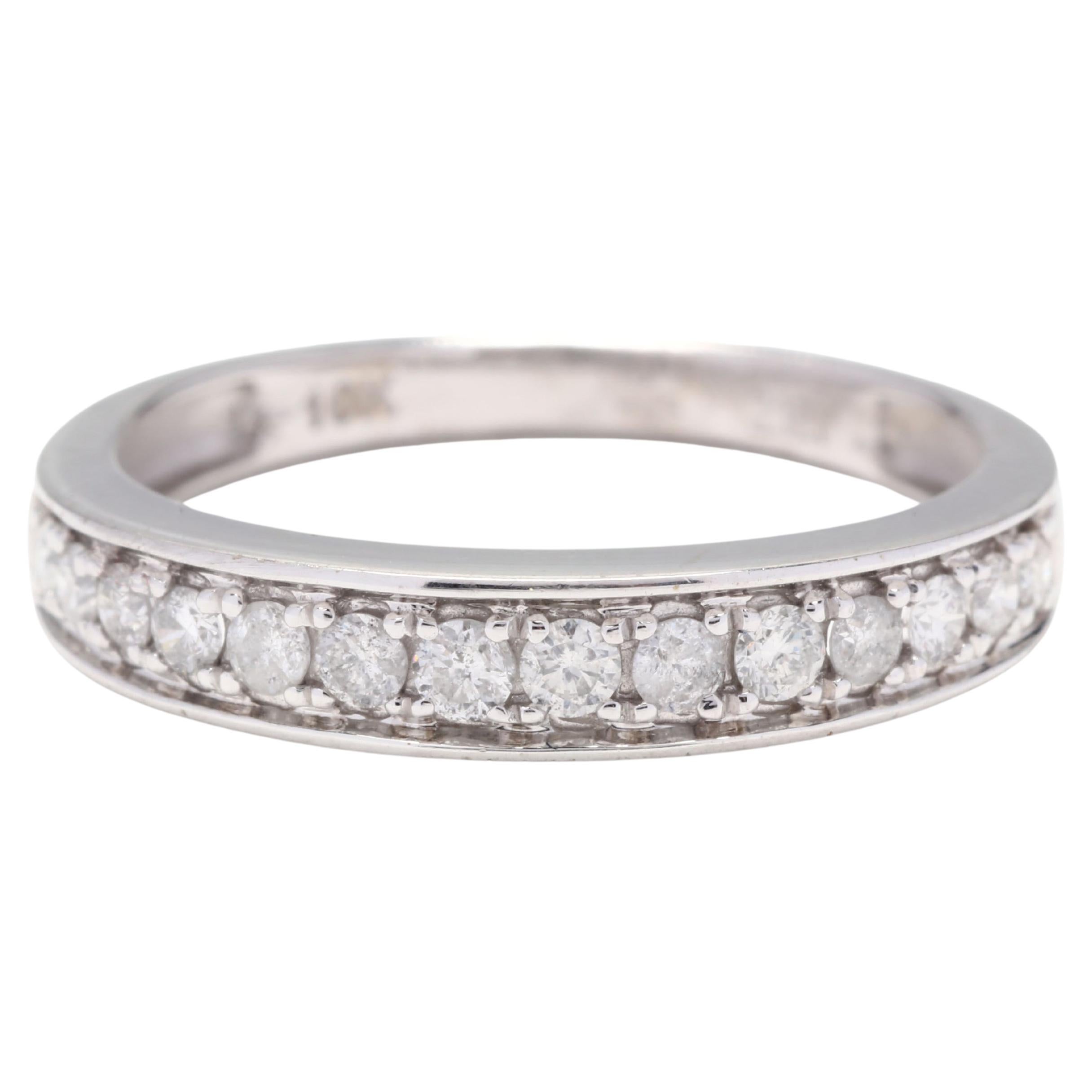 Diamond Sprinkle Stackable Band For Sale at 1stDibs