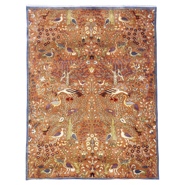 Birds Design Rug For Sale at 1stDibs