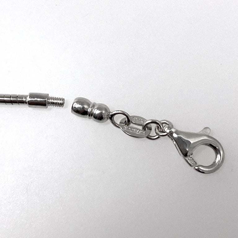 11 Carat Diamond Swag Pendant in Platinum on White Gold Omega Chain ...