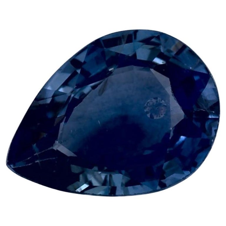 1.1 Carat Blue Sapphire Pear Loose Gemstone For Sale at 1stDibs