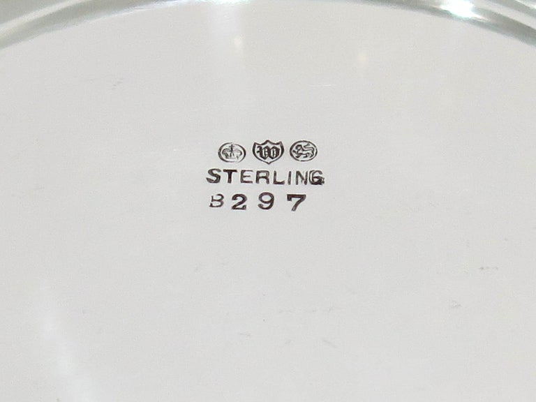 Sterling Silver Watson Co Antique Flower-Shaped "Irish" Pattern Serving ...