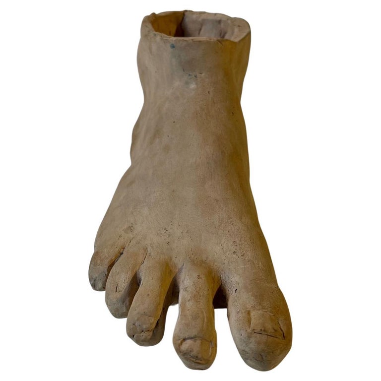 1:1 Vintage Pottery Foot Vase or Planter, 1970 For Sale at 1stDibs