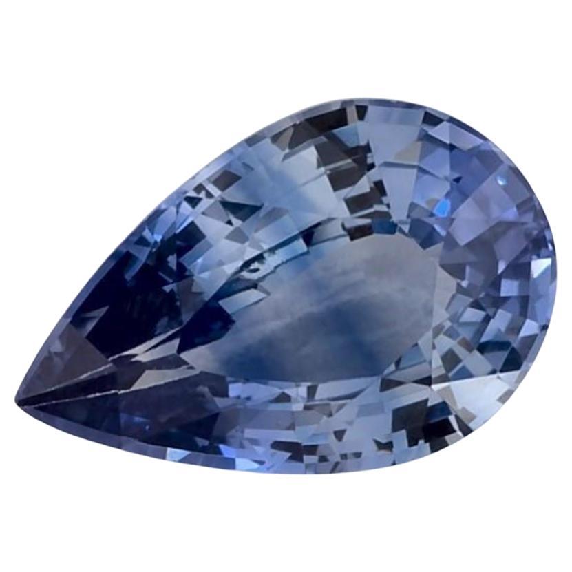 1.10 Ct Blue Sapphire Pear Loose Gemstone For Sale at 1stDibs