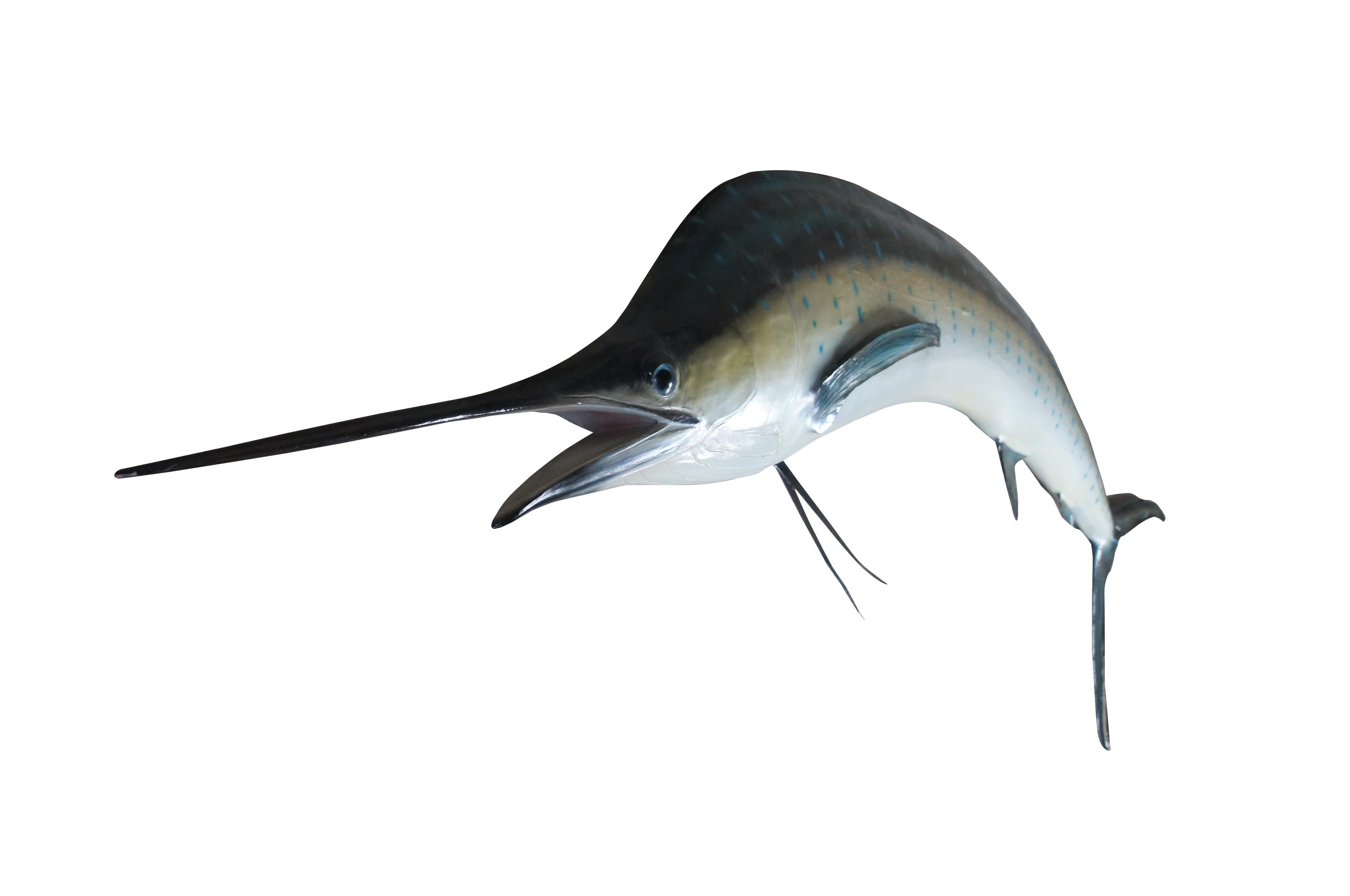 110" Vintage Marlin Sailfish Swordfish Replica Taxidermy Fish Mount ...