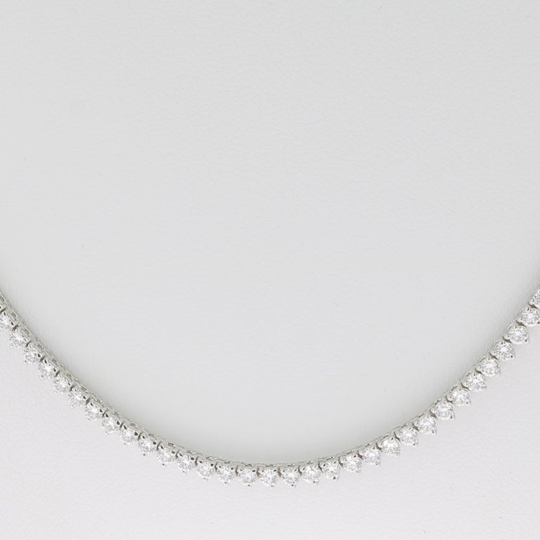 11.00 Carat GVS 349 Round Diamonds Chain Necklace/Long Necklace/Sautoir ...