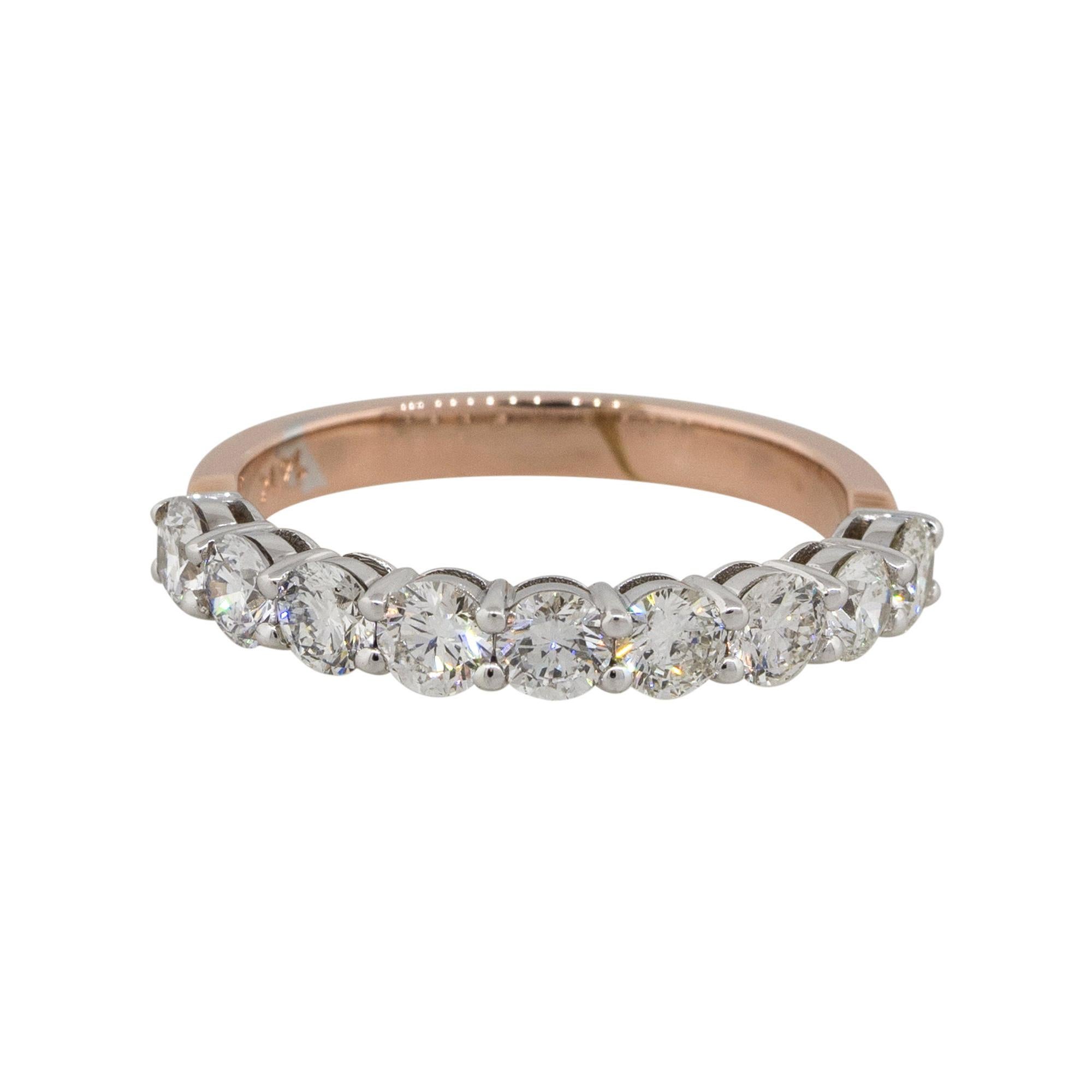 0.92 Carat Asscher Cut Diamond Six Stone Ring 18 Karat in Stock For ...