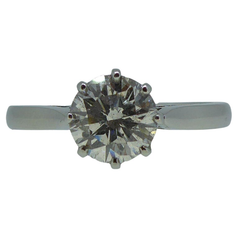 1.12 Carat Diamond Solitaire Ring in Platinum For Sale at 1stDibs