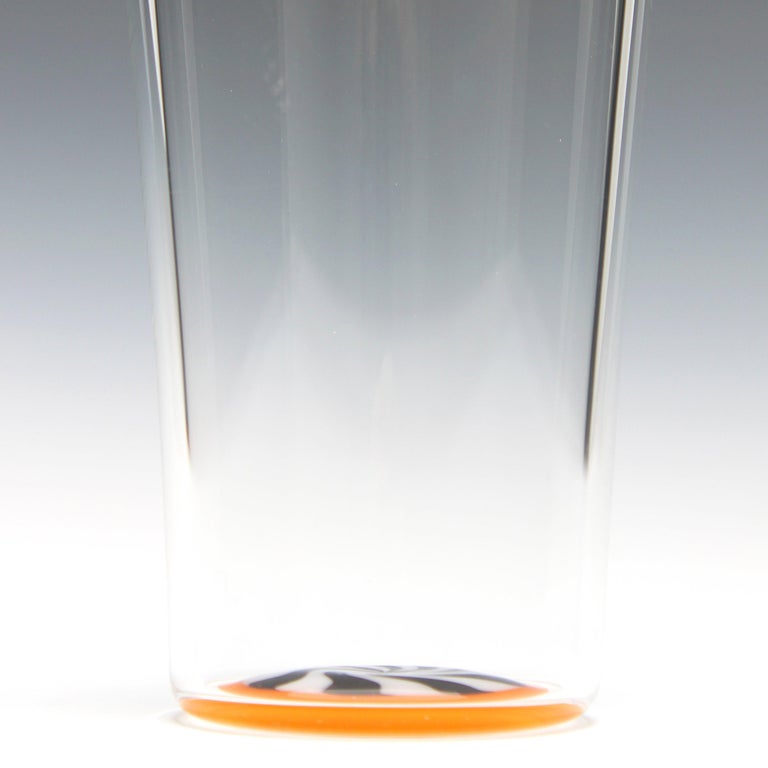 Steve Pellegrini - Red and Orange Staircase Pint Glass For Sale at 1stDibs