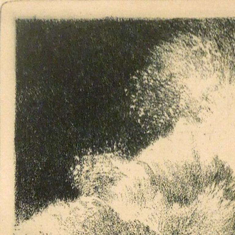 Fred Graf - "Rocks at Sea" Seascape Etching at 1stDibs | ocean etching