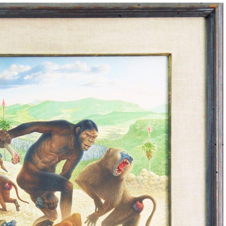 Rudolf Freund - Rudolf Freund, "Early Man", Mixed Media, 1950's For ...