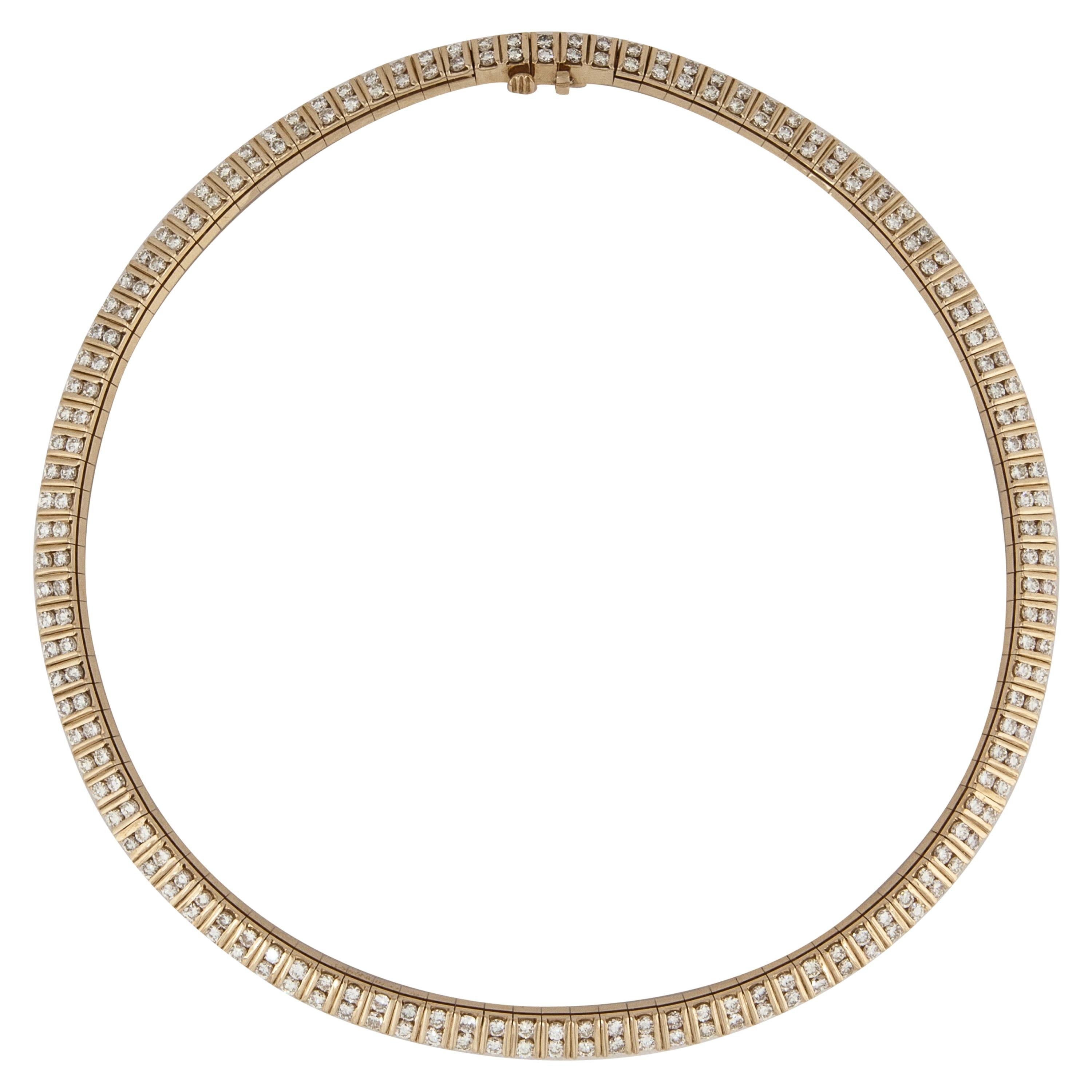 Forstner Retro Gold Choker at 1stDibs | forstner chain co.