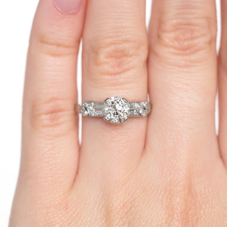 1.13 Carat Diamond Platinum Engagement Ring For Sale at 1stDibs | 1.13 ...