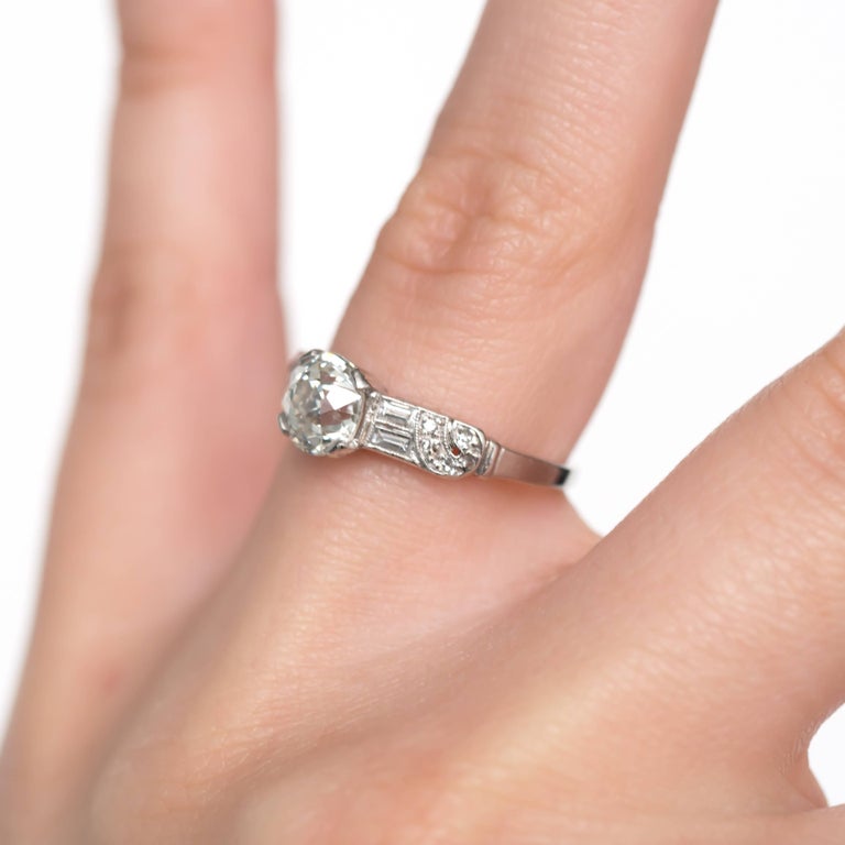 1.13 Carat Diamond Platinum Engagement Ring For Sale at 1stDibs | 1.13 ...