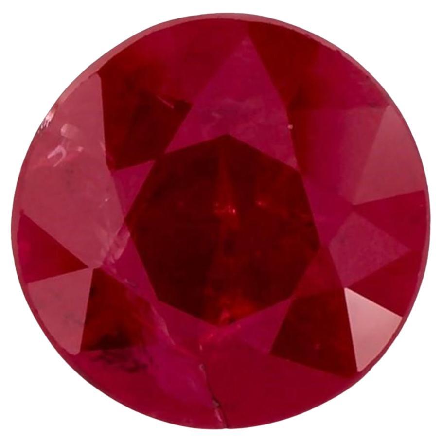 1.13 Ct Ruby Round Loose Gemstone For Sale at 1stDibs