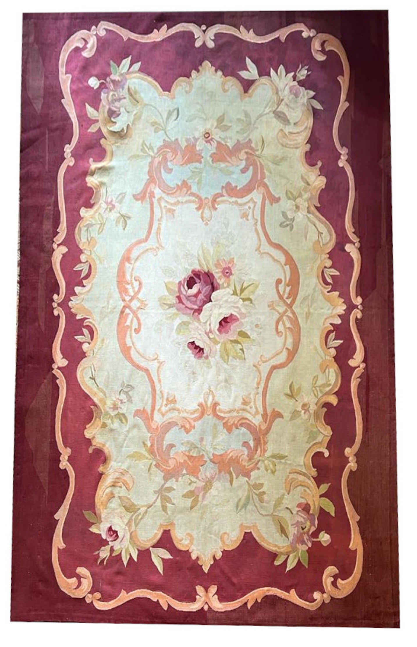 Aubusson Carpet from the 19th Century, N° 1241 For Sale at 1stDibs