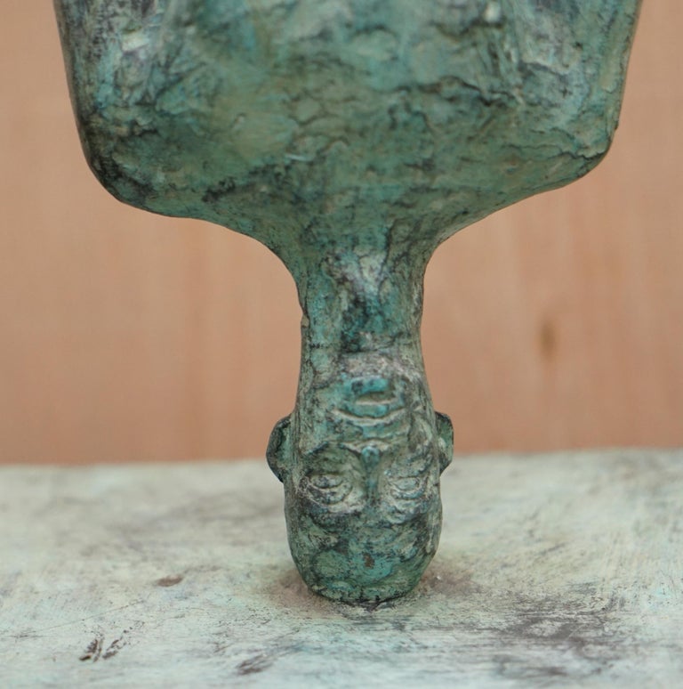 Solid Bronze Mirrored Man Maquette Statue Attributed to Lorenzo Quinn ...