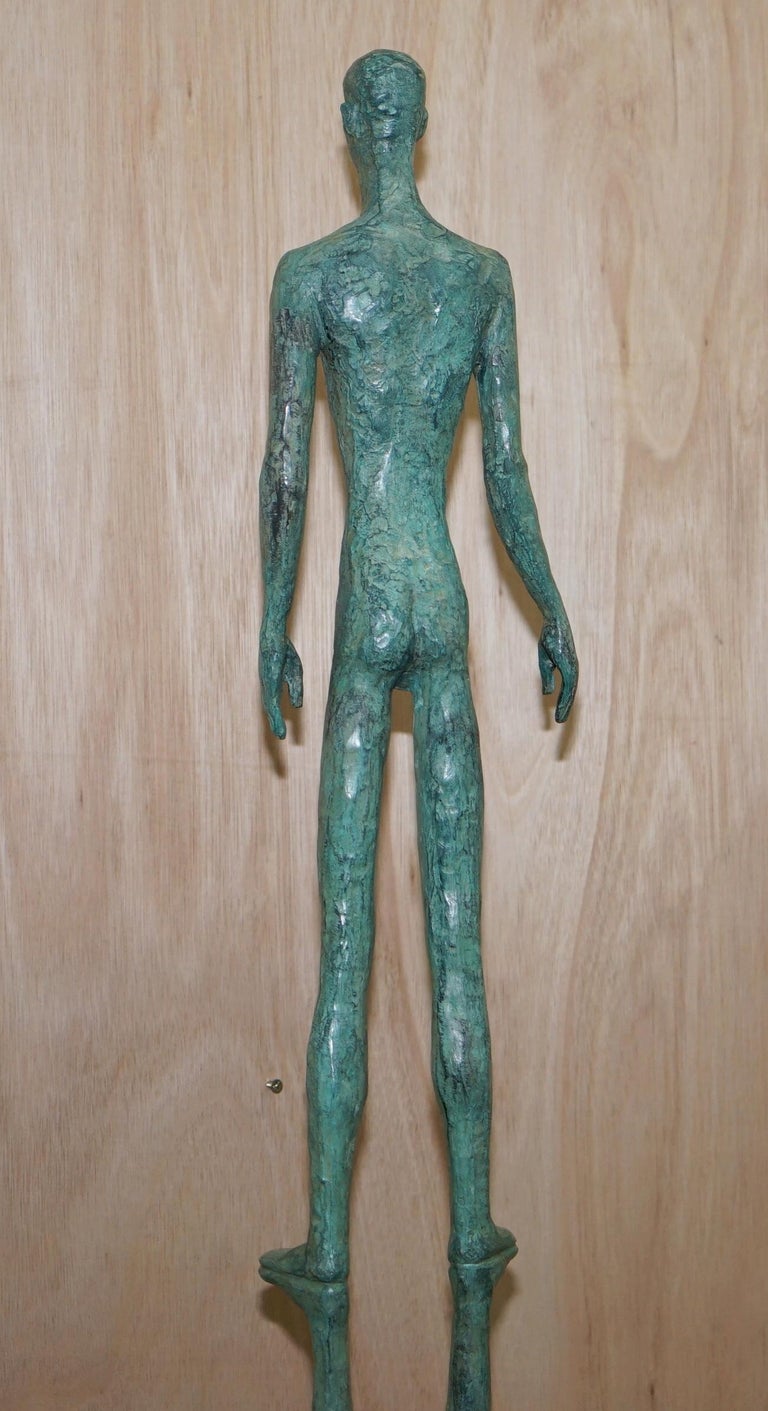 Solid Bronze Mirrored Man Maquette Statue Attributed to Lorenzo Quinn ...