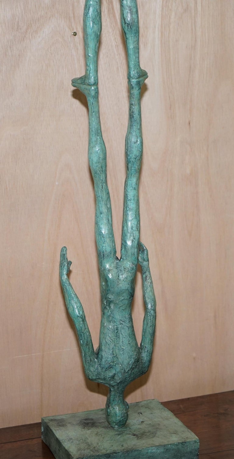 Solid Bronze Mirrored Man Maquette Statue Attributed to Lorenzo Quinn ...