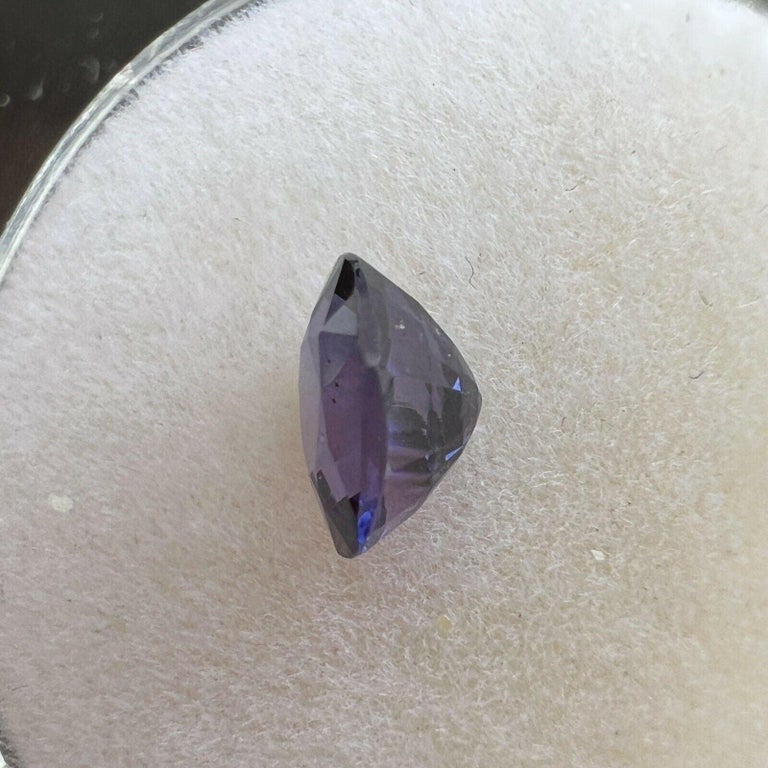 1.18ct Fine Deep Purple Sapphire Heart Cut Rare Loose Cut Gem For Sale ...